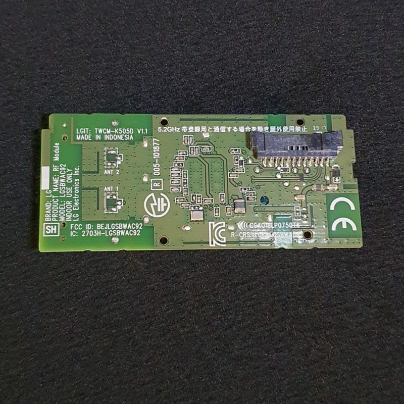 Module Wifi Télé Lg 75UM7600PLB Référence: LGSBWAC92 - vente de pièces ...