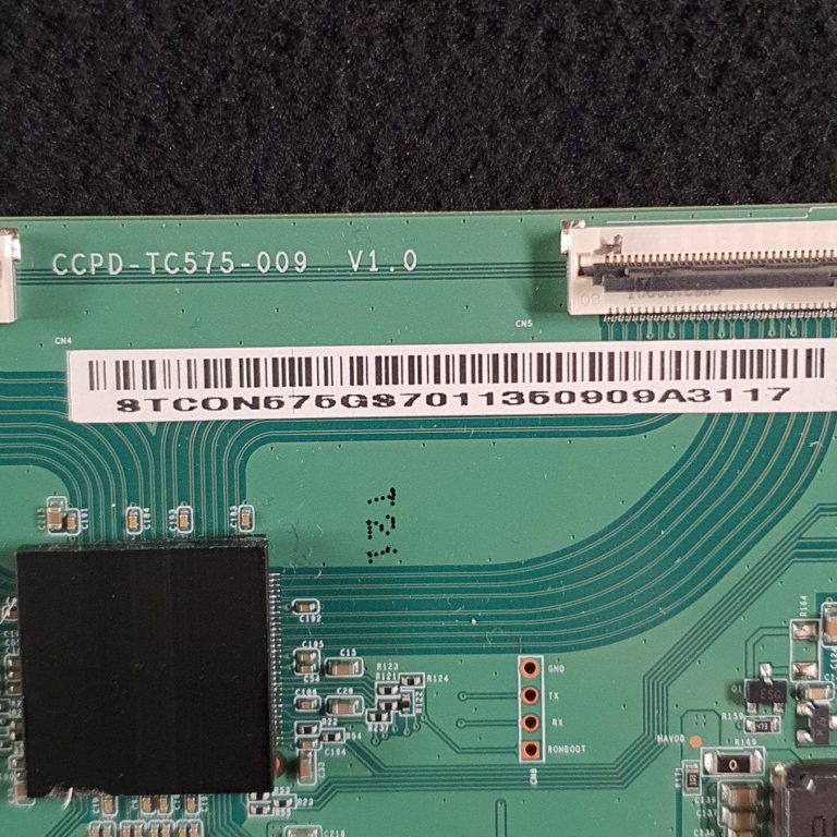 Carte T-Con télé Toshiba 58U2063DG Référence: CCPD-TC575-009 V1.0 - vente de pièces détachées et ...